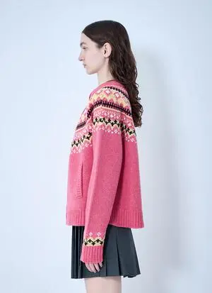 Miu Miu Wool Cardigan - Pink