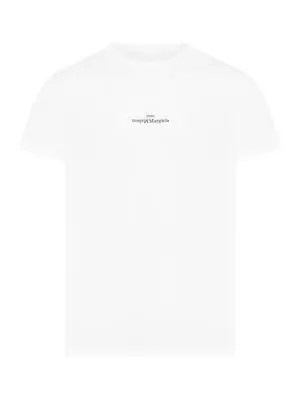 MAISON MARGIELA Embroidered Upside-down Logo T-shirt - Multicolor