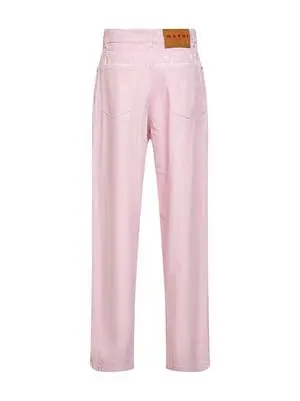 Marni Pink Denim Straight-leg Jeans