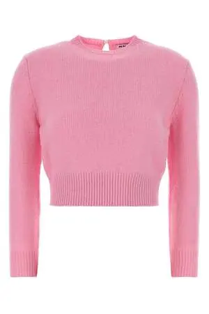 JIL SANDER Wool Blend Sweater - Pink
