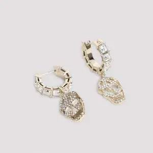 Alexander McQueen Pavè Skull Earrings