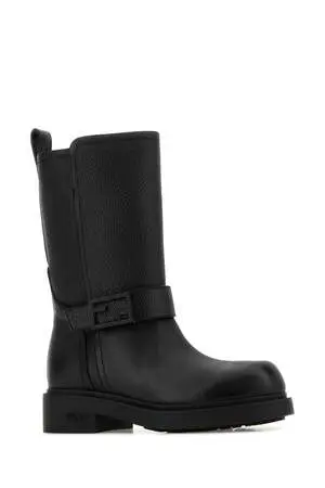 Fendi Leather Filo Boots