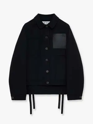 Loewe Workwear Wool And Cashmere Jacket - Black