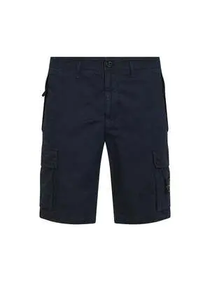 Stone Island Organic Cotton Twill Cargo Bermuda Shorts - Multicolor