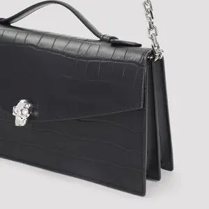 Alexander McQueen Skull Top Handle - Black