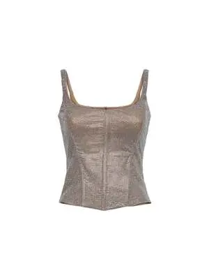 Giuseppe Di Morabito Crystal Embellished Bustier Top - Multicolor