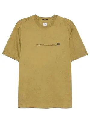 C.P. COMPANY Mercerized Jersey Logo-print T-shirt - Green