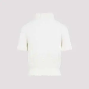 Alexander McQueen Pointelle Knit Lace Top - Multicolor