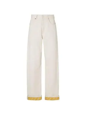 Fendi Ff Reverse Denim Jeans - Multicolor