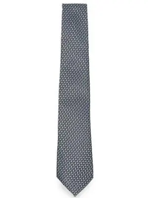 Giorgio Armani Cravatta In Seta - Gray