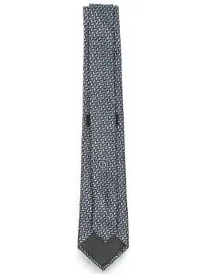 Giorgio Armani Cravatta In Seta - Gray