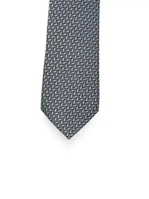 Giorgio Armani Cravatta In Seta - Gray