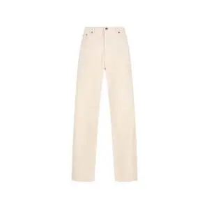 Valentino Garavani Cotton Straight-leg Jeans - Cream