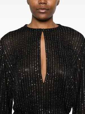 Missoni Sequin Embellished Cut-out Blouse - Multicolor