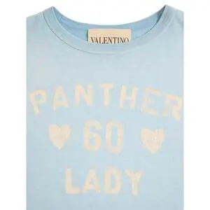 Valentino Garavani Panther Lady T-shirt - Blue