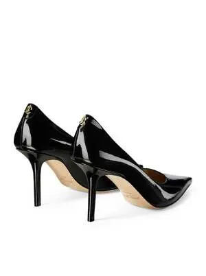JIMMY CHOO Patent Leather Decollete With Jc Logo - Black
