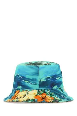 Gucci Printed Cotton Blend Hat