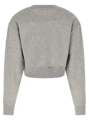 Balmain Cropped Sweatshirt - Gray