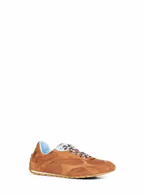Bottega Veneta Suede And Nylon Orbit Flash Sneakers - Multicolor