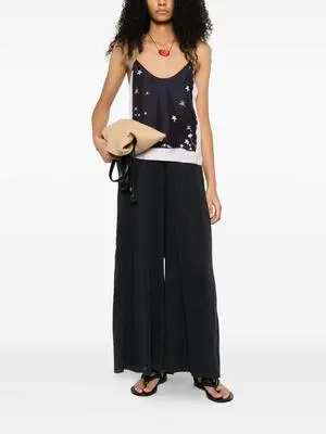 FORTE_FORTE Voile Cotton And Silk Trousers - Multicolor