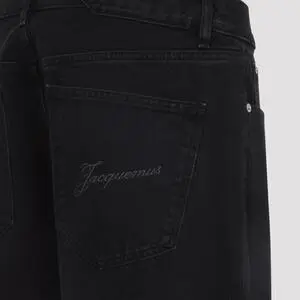 Jacquemus Le De-nimes Droit Straight-leg Jeans - Black