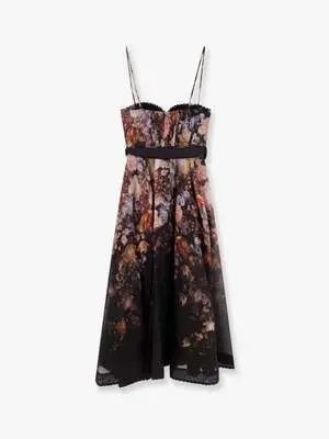 Zimmermann Valiant Corset Picnic Dress - Multicolor