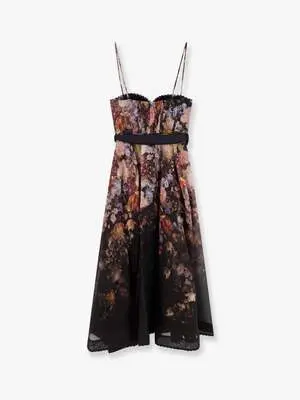 Zimmermann Valiant Corset Picnic Dress - Multicolor