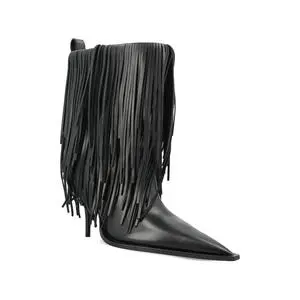 Balenciaga Fringed Pointed Toe Boots