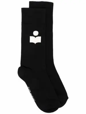 Isabel Marant Étoile Siloki Logo Socks - Black