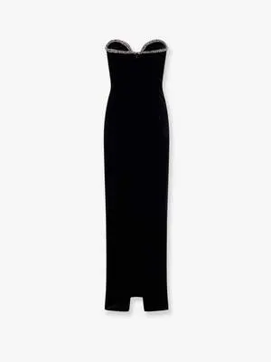 SELF-PORTRAIT Velvet Long Dress