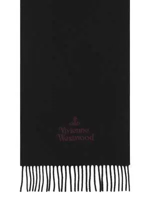 VIVIENNE WESTWOOD Embroidered Wool Scarf