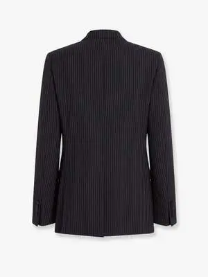 Dolce & Gabbana Martini Light Double-breasted Pinstriped Wool Blazer
