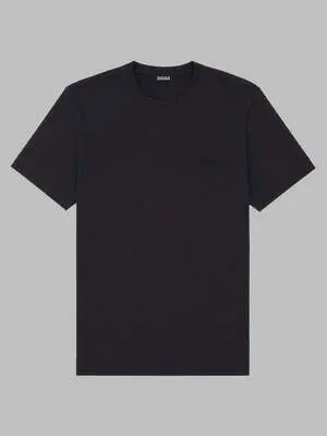 Zegna T-shirt Con Logo - Black