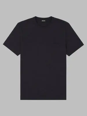 Zegna T-shirt Con Logo - Black