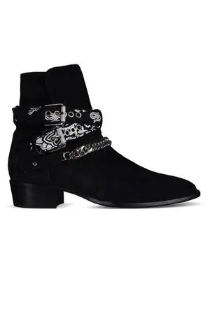 Amiri Suede Ankle Boots - Black