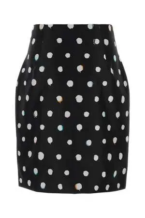 Fendi Printed Taffeta Skirt