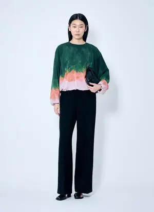 Dries Van Noten Wool Crepe Trousers