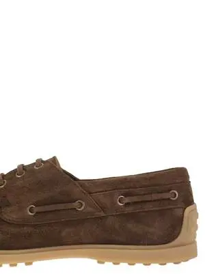 TOD'S Suede Boat Shoe