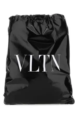 Valentino Garavani Leather Vltn Sack - Black