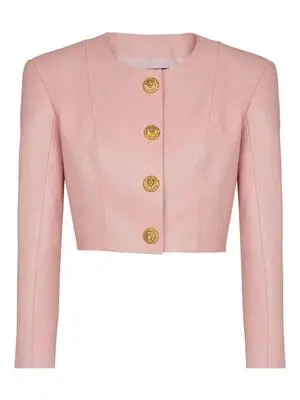 Balmain Lambskin Jacket With Buttons