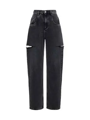 MAISON MARGIELA Black 'cut' Jeans By - Multicolor