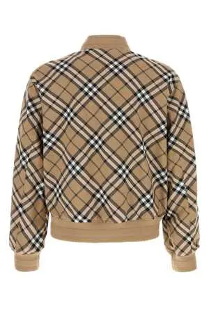 Burberry Embroidered Polyester Blend Bomber Jacket