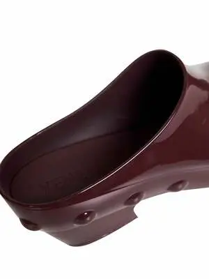 Bottega Veneta Deep Mahogany Rubber Gondola Clogs