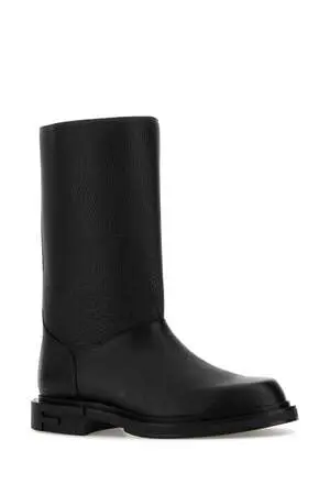 Fendi Leather Frame Boots