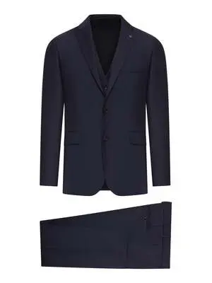 Tagliatore Bruce Tailored Wool Suit - Blue