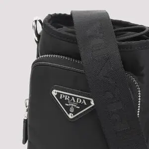 Prada Re-nylon Phone Holder - Black