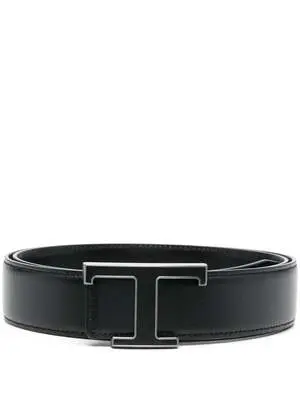 TOD'S Cintura T Timeless Reversibile In Pelle - Black
