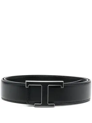 TOD'S Cintura T Timeless Reversibile In Pelle - Black