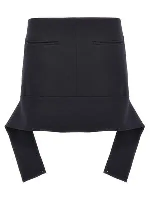 COURREGES Reversed Belt Mini' Skirt - Blue