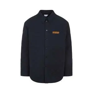 Bottega Veneta Quilted Overshirt - Blue